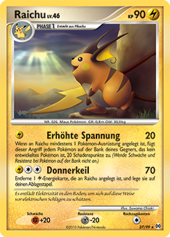 Raichu | Platinum Arceus | Sammelkarten-Datenbank | Pokemon.de