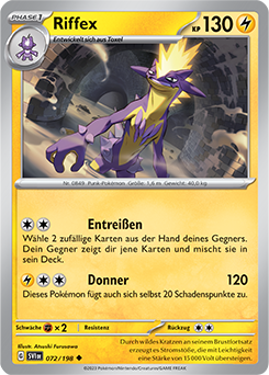 Riffex | Karmesin & Purpur | Sammelkarten-Datenbank | Pokemon.de