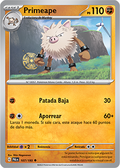 Primeape | Evoluciones en Paldea | Base de datos de cartas de JCC ...