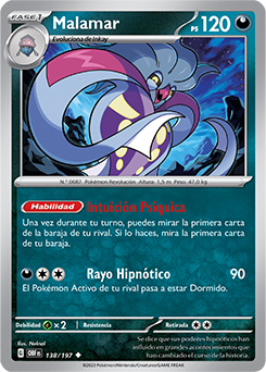 Malamar | Llamas Obsidianas | Base de datos de cartas de JCC | Pokemon.es