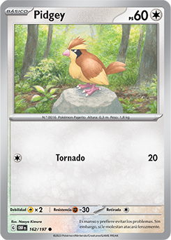 Pidgey | Llamas Obsidianas | Base de datos de cartas de JCC | Pokemon.com