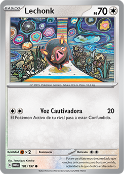 Lechonk | Llamas Obsidianas | Base de datos de cartas de JCC | Pokemon.es