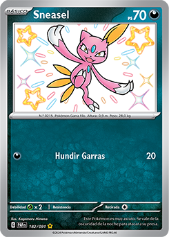 Sneasel | Destinos de Paldea | Base de datos de cartas de JCC | Pokemon.com