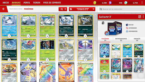 Juego de Cartas Coleccionables Pokémon Live | Videojuegos y aplicaciones