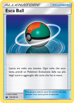 Esca Ball | Tempesta Astrale | Archivio delle carte GCC | www.pokemon.it