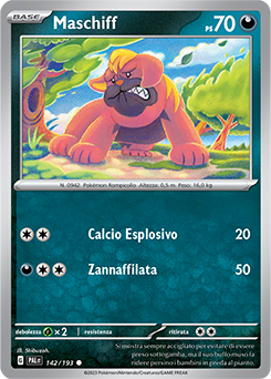 Maschiff | Evoluzioni a Paldea | Archivio delle carte GCC | www.pokemon.it