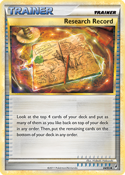Research Record | Call of Legends | TCG Card Database | Pokemon.com