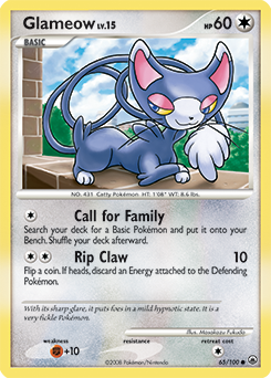 Glameow Pok dex Glameow Pok dex