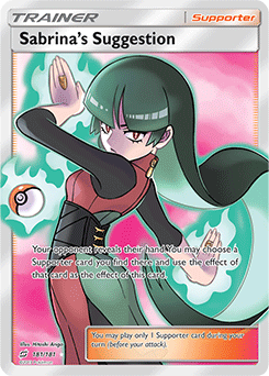 Sabrina’s Suggestion | Team Up | TCG Card Database | Pokemon.com