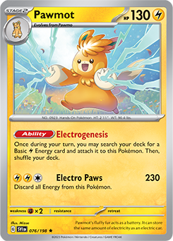 Pawmot | Scarlet & Violet | TCG Card Database | Pokemon.com