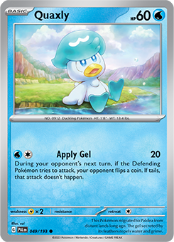 Quaxly | Paldea Evolved | TCG Card Database | Pokemon.com