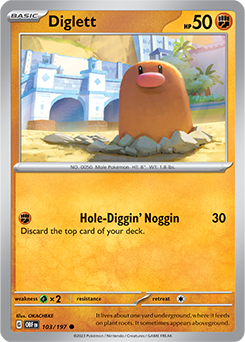 Diglett | Obsidian Flames | TCG Card Database | Pokemon.com