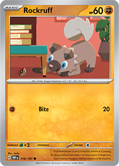 Rockruff | Obsidian Flames | TCG Card Database | Pokemon.com