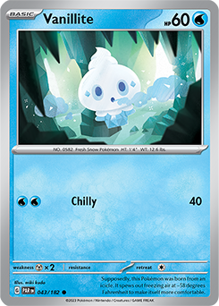 Vanillite | Paradox Rift | TCG Card Database | Pokemon.com
