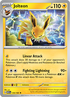 Jolteon | 151 | TCG Card Database | Pokemon.com
