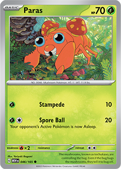 Paras | 151 | TCG Card Database | Pokemon.com