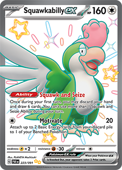Squawkabilly ex | Paldean Fates | TCG Card Database | Pokemon.com