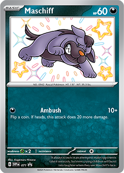 Maschiff | Scarlet & Violet Promo Cards | TCG Card Database | Pokemon.com