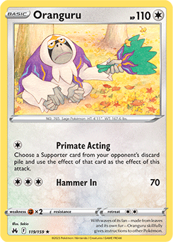 Oranguru | Crown Zenith | TCG Card Database | Pokemon.com