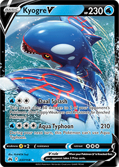 Kyogre V | Crown Zenith | TCG Card Database | Pokemon.com