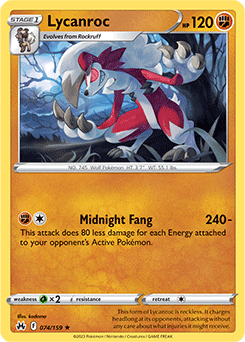 Lycanroc | Crown Zenith | TCG Card Database | Pokemon.com