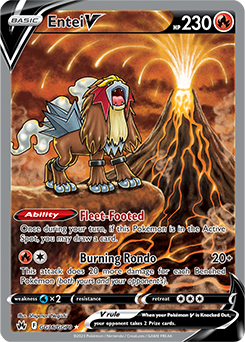 Pokemon Entei Ex Card
