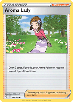 Aroma Lady | Evolving Skies | TCG Card Database | Pokemon.com