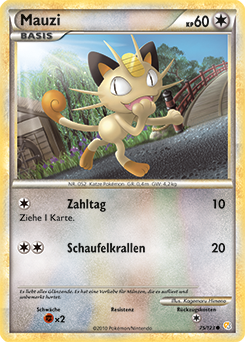 Mauzi | HeartGold SoulSilver | Sammelkarten-Datenbank