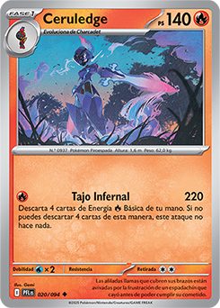 Ceruledge | Fuegos Fantasmales | Base de datos de cartas de JCC