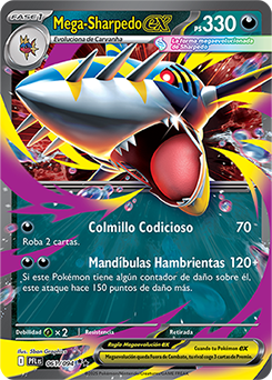 Mega-Sharpedo ex | Fuegos Fantasmales | Base de datos de cartas de JCC