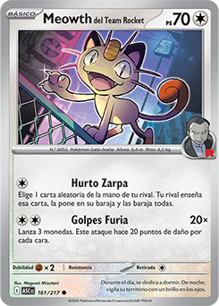 Meowth del Team Rocket | Héroes Ascendentes | Base de datos de cartas ...