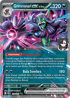 Grimmsnarl ex de Roxy | Rivales Predestinados | Base de datos de cartas ...