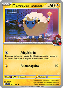 Mareep del Team Rocket | Rivales Predestinados | Base de datos de ...