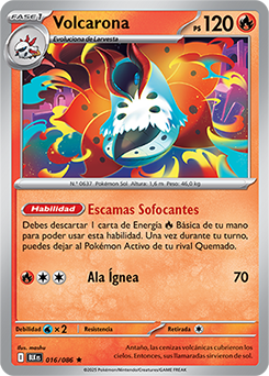 Volcarona | Fulgor Negro | Base de datos de cartas de JCC