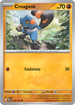 Croagunk | Megaevolución | Base de datos de cartas de JCC