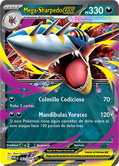 Mega-Sharpedo ex | Llamaradas Fantasmales | Base de datos de cartas de JCC