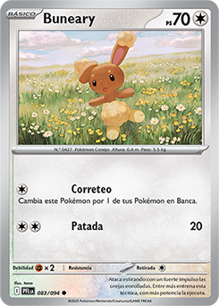 Buneary | Llamaradas Fantasmales | Base de datos de cartas de JCC