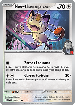 Meowth del Equipo Rocket | Ascenso Heroico | Base de datos de cartas de JCC