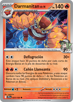 Darmanitan de N | Aventuras Compartidas | Base de datos de cartas de JCC