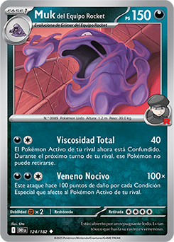 Muk del Equipo Rocket | Rivales Predestinados | Base de datos de cartas ...