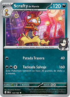 Scrafty de Marnie | Rivales Predestinados | Base de datos de cartas de JCC