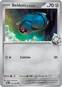 Beldum de Steven | Rivales Predestinados | Base de datos de cartas de JCC