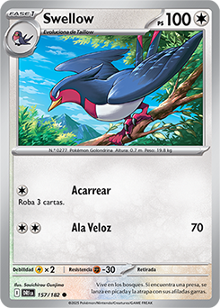 Swellow | Rivales Predestinados | Base de datos de cartas de JCC