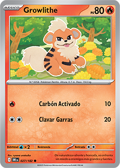Growlithe | Rivales Predestinados | Base de datos de cartas de JCC