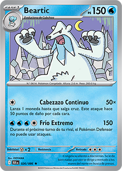 Beartic | Fulgor Negro | Base de datos de cartas de JCC