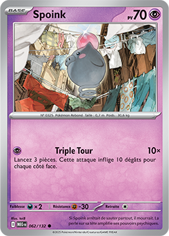 Spoink | Méga-Évolution | Encyclopédie des cartes du JCC