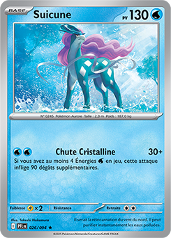 Suicune | Flammes Fantasmagoriques | Encyclopédie des cartes du JCC