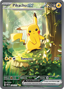 Pikachu-ex | Héros Transcendants | Encyclopédie des cartes du JCC