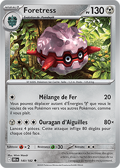 Foretress-ex | Évolutions à Paldea | Encyclopédie des cartes du JCC