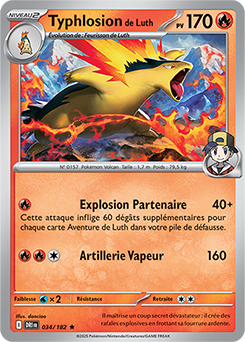 Typhlosion de Luth | Rivalités Destinées | Encyclopédie des cartes du JCC